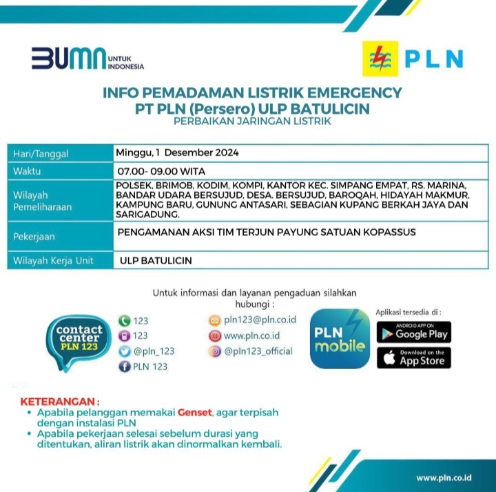 PT.PLN Lakukan Pemadaman Listrik di Tanah Bumbu: Persiapan Aksi Tim ...
